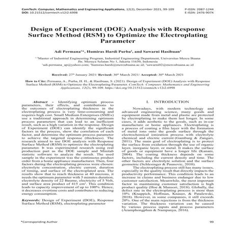 DOE-RSM 1.pdf this article is completed with the help of DOE | PDF ...