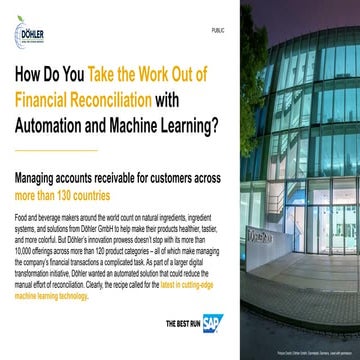 Doehler - How Do You Take the Work Out of Financial Reconciliation with ...