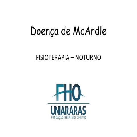 Doença de mc ardle | PPT