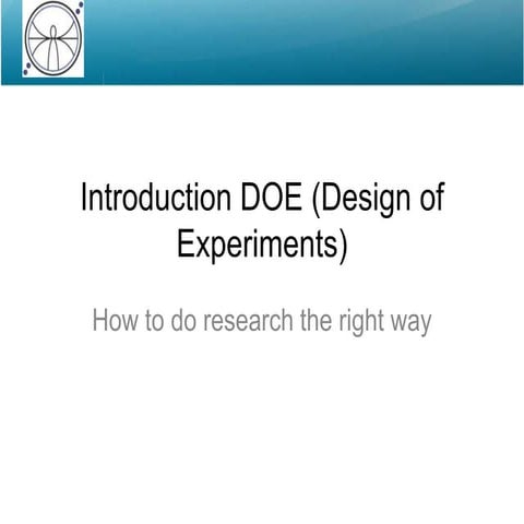 DOE course | PPT