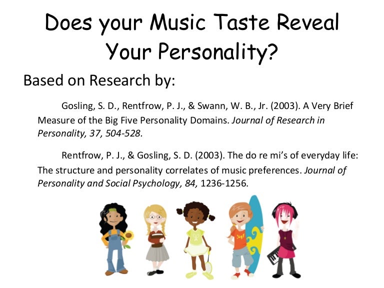 Does Your Music Taste Reveal Your Personality
