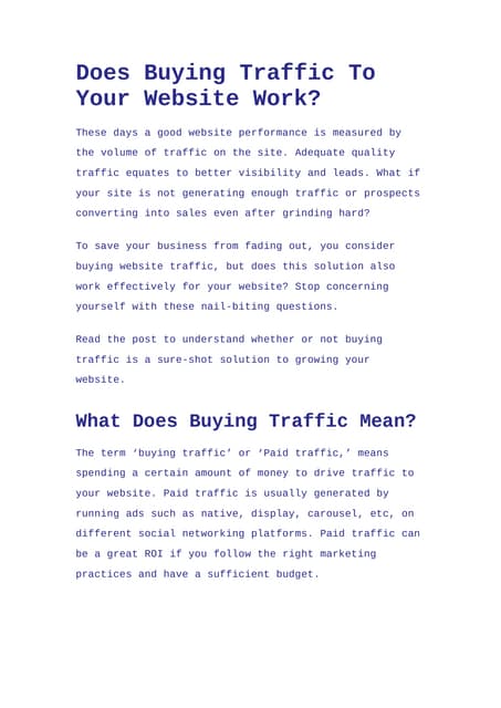 WEBSITE MONETIZATION | PPT