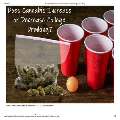 Does Cannabis Increase or Decrease College Alcohol Use? | PDF | Illegal Drugs, Tobacco ...