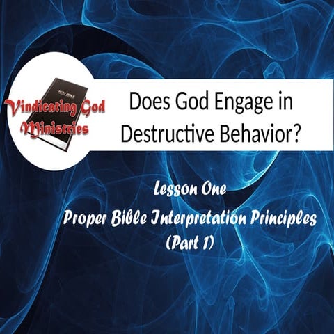 Does God Engage in Destructive Behavior.pptx