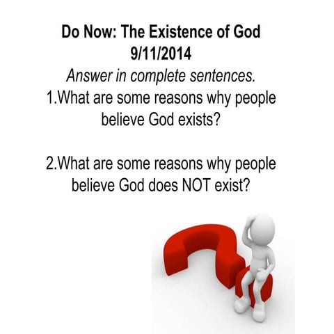 Does God Exist? | PPTX