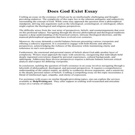 Does God Exist Essay.pdf