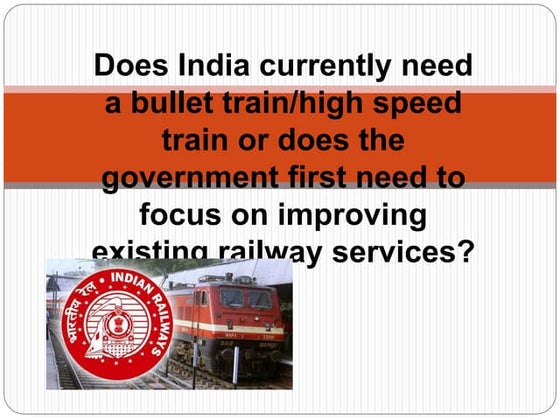 Presentation on bullet train | PPTX