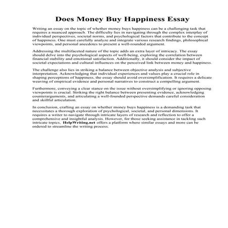 Does Money Buy Happiness Essay.pdf