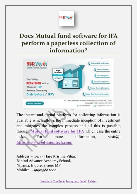 Why Mutual Fund Software in India present stake.pdf
