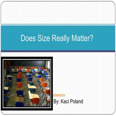 Does Size Really Matter | PPT