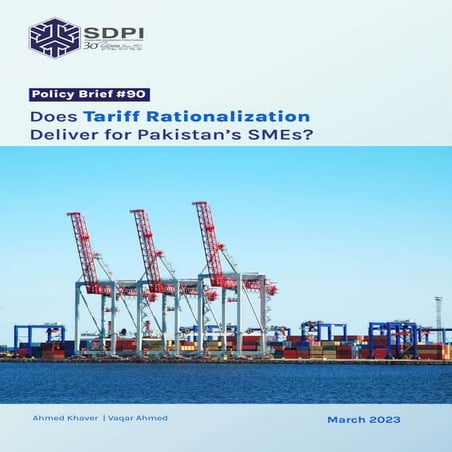 Does Tariff Rationalization Deliver for Small firms? | PDF ...
