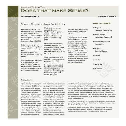 Sensory system | PPTX