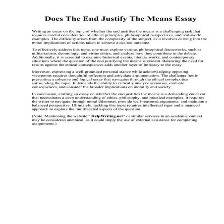 Does The End Justify The Means Essay.pdf