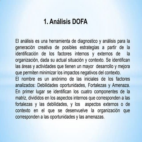 Socialización matriz dofa | PPT