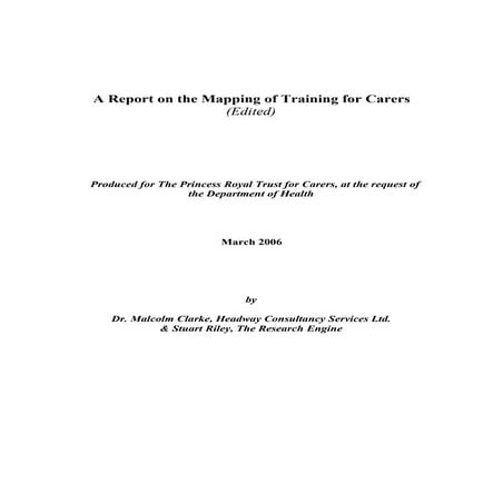 D of h mapping report edited | DOC | Eldercare | Family and Relationships