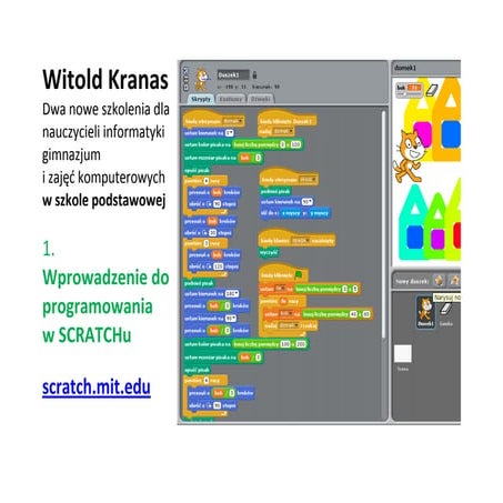 Programowanie w SCRATCHu | PDF