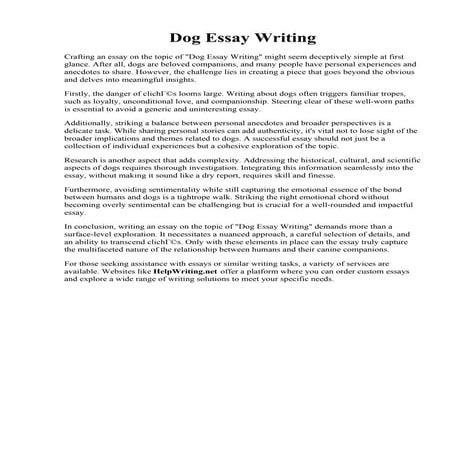 Compare And Contrast Dogs And Cats Essay | PDF