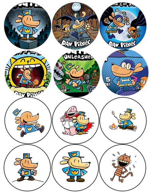 Dog Man Bookmarks | PDF | Comics and Graphic Novels | Books and Literature