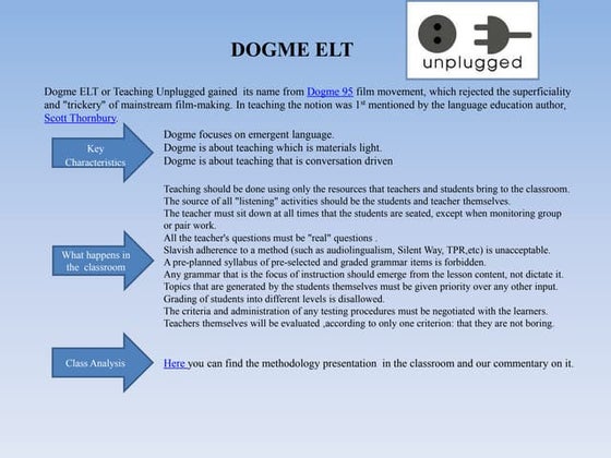 Dogme | DOCX