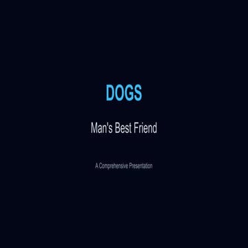 Presentation on Dogs | PPTX