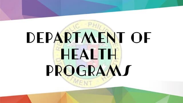 Doh Programs Pdf