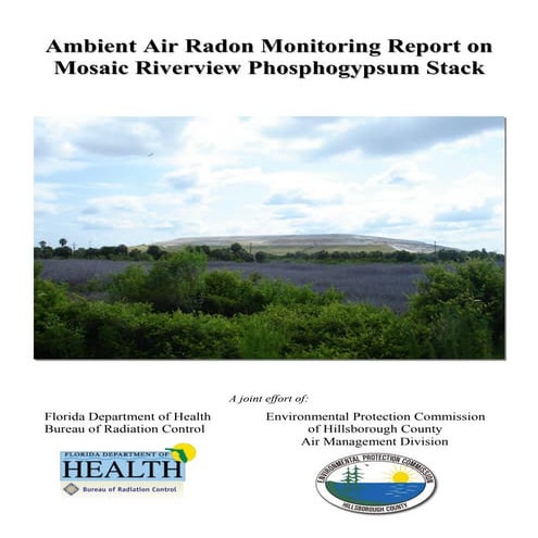 Radon Study Report - 1st Phase | PDF