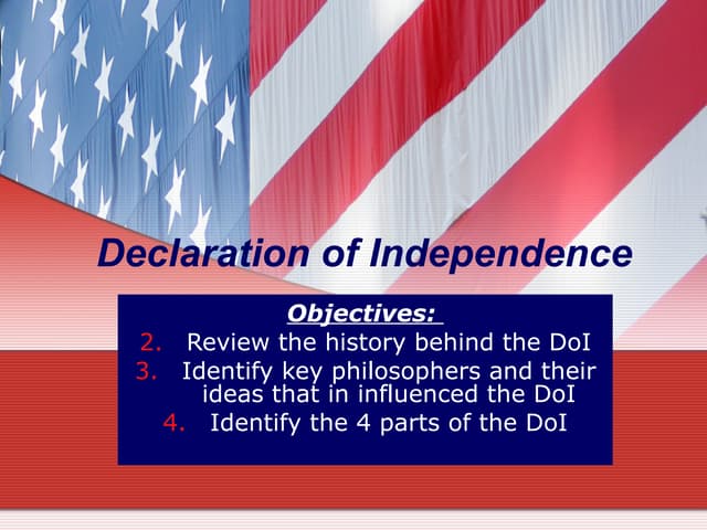 Declaration of independence | PPT