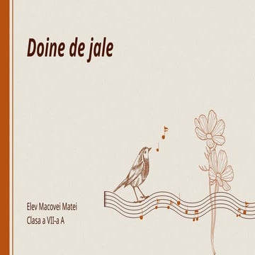 Doine de jale Doine de jale Doine de jale | PPTX