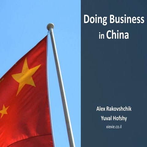 Doing Business in China | PPTX | Business | Business and Finance