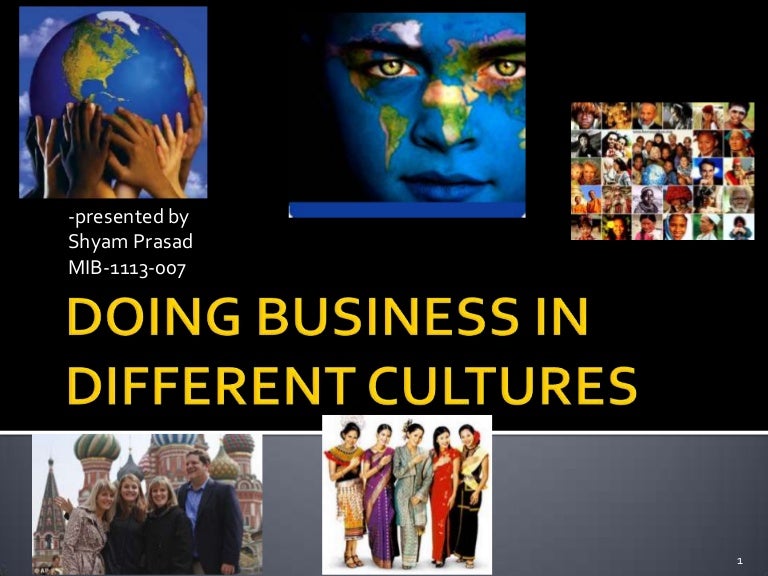 Doing business in different cultures