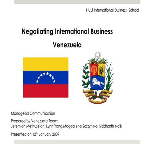 Doing Business In Venezuela | PPTX