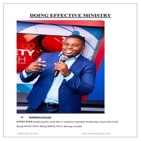 DOING EFFECTIVE MINISTRY IN THE 21ST CENTURY | PDF