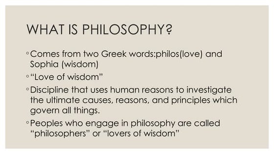 Lesson 1 introduction to the Philosophy of the human person | PPTX ...
