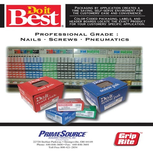 Do it Best Pro Grade Fasteners | PDF
