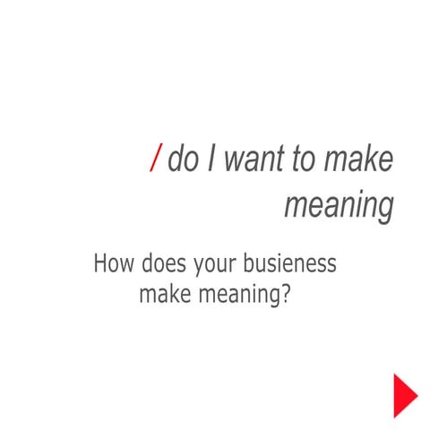 Do I Want To Make Meaning | PPT