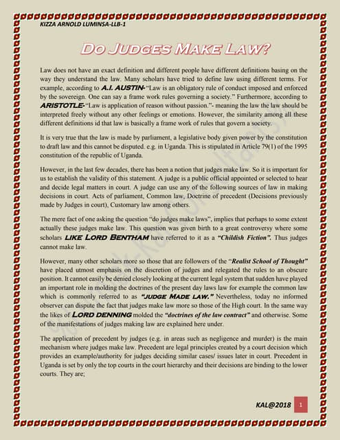 PRECEDENT AS A SOURCE OF LAW (SAIF JAVED).pptx