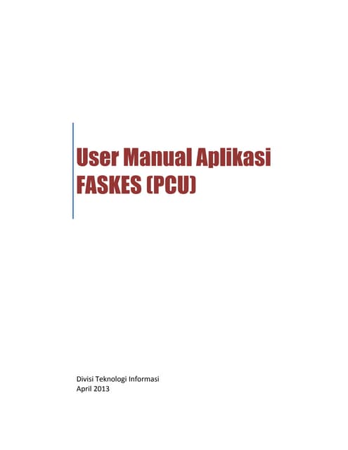 Manual khanza simrs | PDF