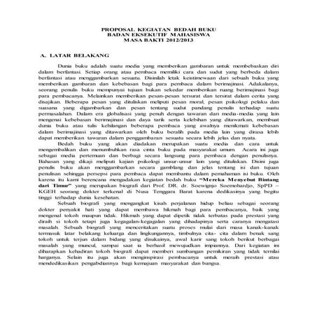 Dokumen.tips proposal kegiatan-bedah-buku | DOCX