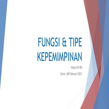 Dokumen.tips fungsi tipe-kepemimpinan-terbaruppt | PPT
