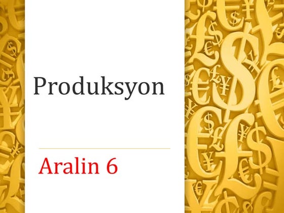 Produksyon | PPTX
