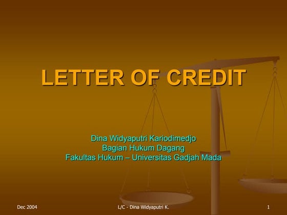 Prosedur Ekspor dengan Letter of Credit (L/C)_Materi "EXPORT-IMPORT" Training | PPTX