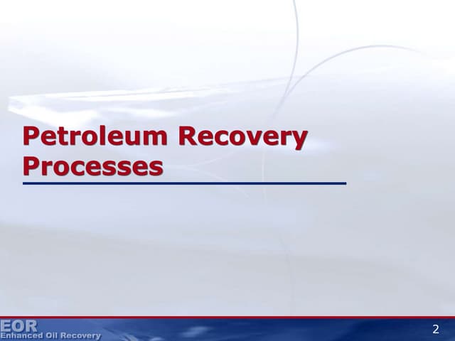 Reservoir Primary Recovery Mechanisms | PPTX