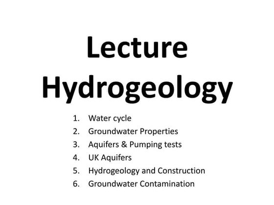 Spring hydrogeology and its classification | PDF | Geography | Science