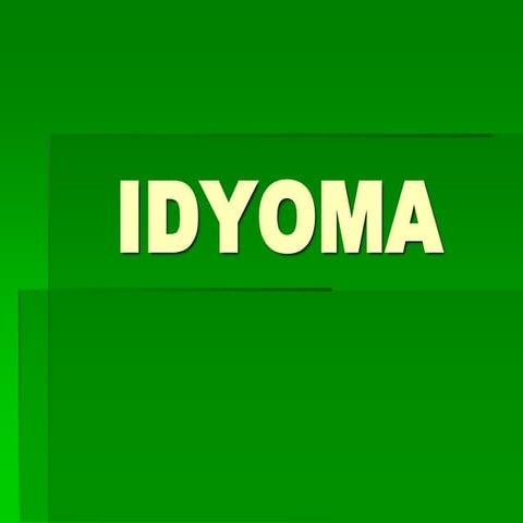 Idyoma | PPT