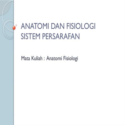 Anatomi fisiologi sistem-saraf | PPTX