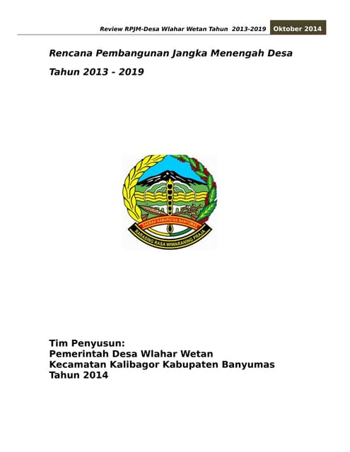 Review Rencana Pembangunan Jangka Menengah Daerah | PDF