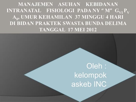 Contoh askeb bersalin normal | DOCX