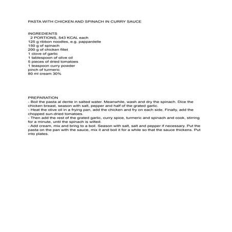 Chicken noodles | PDF