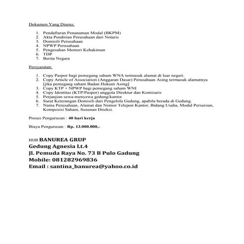 NIK EXPRESS,CEPAT,BEACUKAI,PAJAK,PMA,API,TDP | PDF