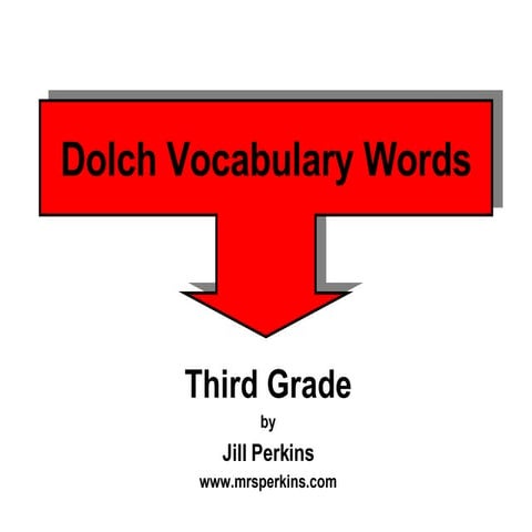 Dolch 3rd Grade Words | PPT